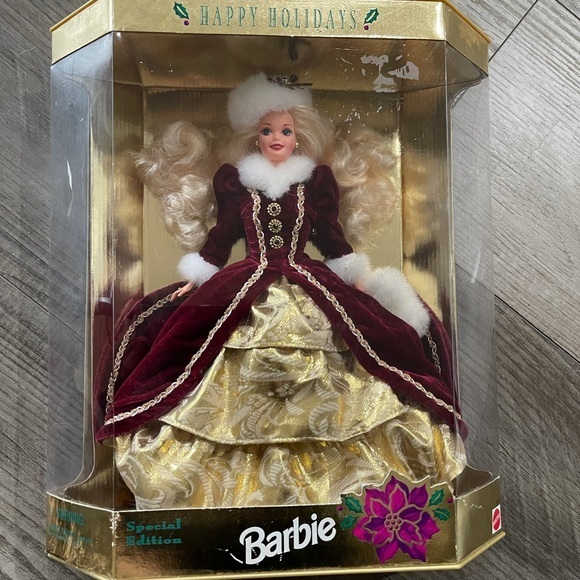 Barbie | Toys | New Happy Holidays Barbie 996 Rare 15646 Special ...